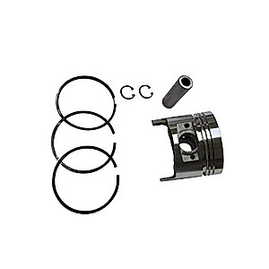 ENGINERUN 86MM Piston & Piston Ring Kit Compatible with Yanmar L100 STD Diesel 186F 186FA Tractor Engine 10HP Generator Parts ref OEM 714970-22500 714980-22720