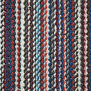 Garland Rug Carnival Area Rug, 5-Feet by 7-Feet, Random Multi-Color Stripes