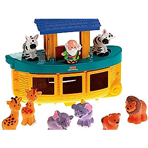 Fisher-Price Little People Noah's Ark playset with 9 figures for toddler and preschool pretend play ages 1 to 5 years