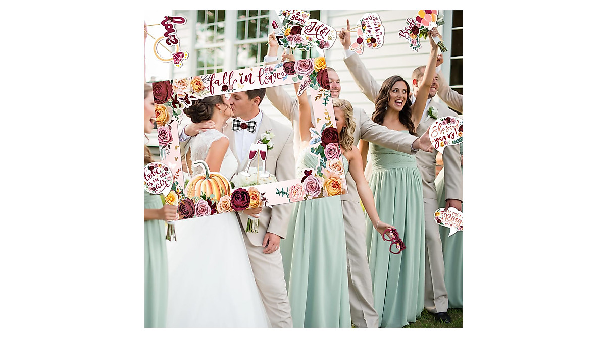 Fall Bridal Shower Decorations & Photo Booth Props