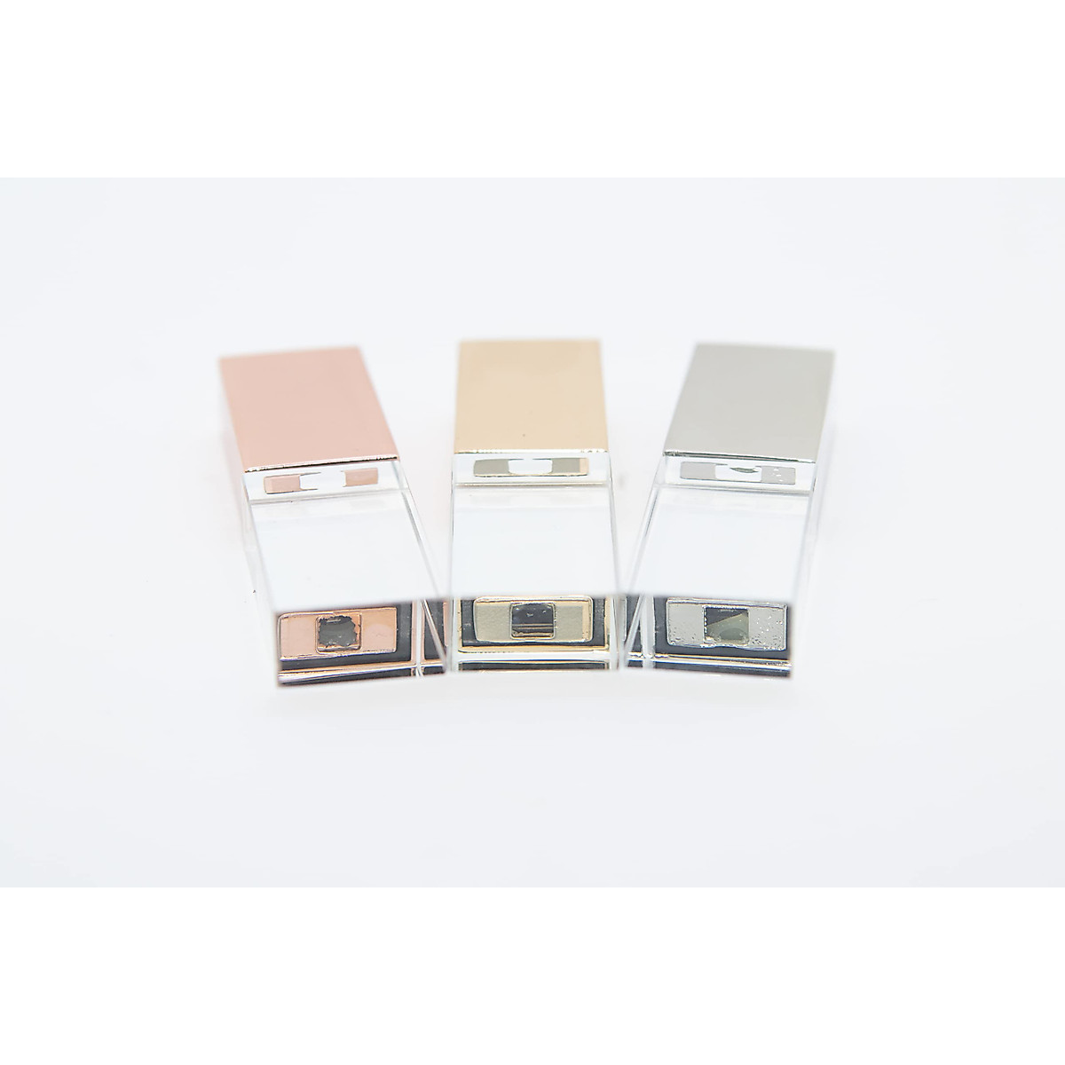 Crystal USB Flash Drive 2.00 Wedding OR Special Moments in Metal Box with Word Memories ( 16 GB, Rose Gold)