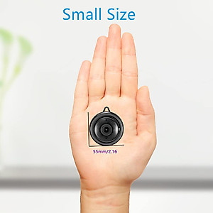X W EI UNION Camera Hidden Home Security Spy Camera WiFi with Audio and Video Mini Spy Cam WiFi Nanny Cam Baby Monitor, Night Vision Live Feed 2.4G WiFi Remote View Video Playback