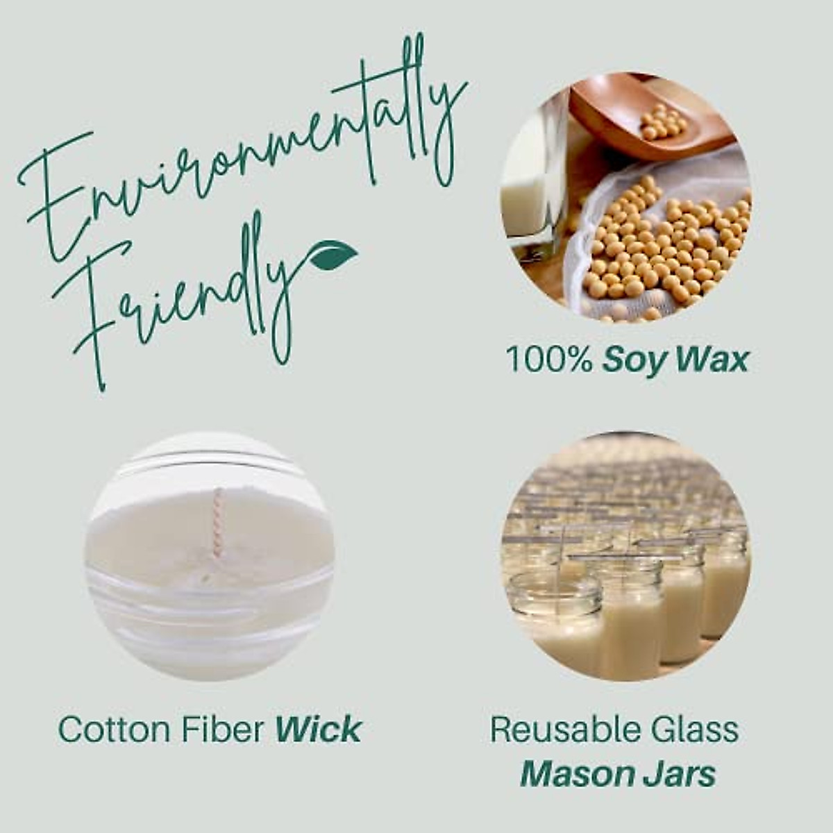 Nika's Home Eucalyptus Soy Candle - 12oz Mason Jar - Non-Toxic Soy Candle-Hand Poured Candle- Handmade, Long Burning Candle-Highly Scented Candle-All Natural, Clean Burning Candle