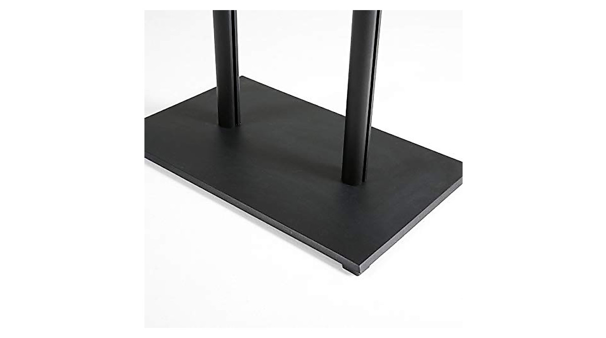 Stylish Black Aluminum & Tempered Glass Podium | Lectern