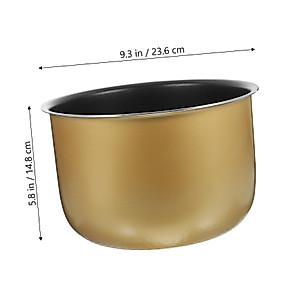 OUNONA Rice Cooker Liner Inside Pot Pressure Cooker Inner Pot Non-stick Rice Cooker Pot Stainless Steel Cookware Nonstick Rice Cooker Aluminum Alloy Household Cooking Pot