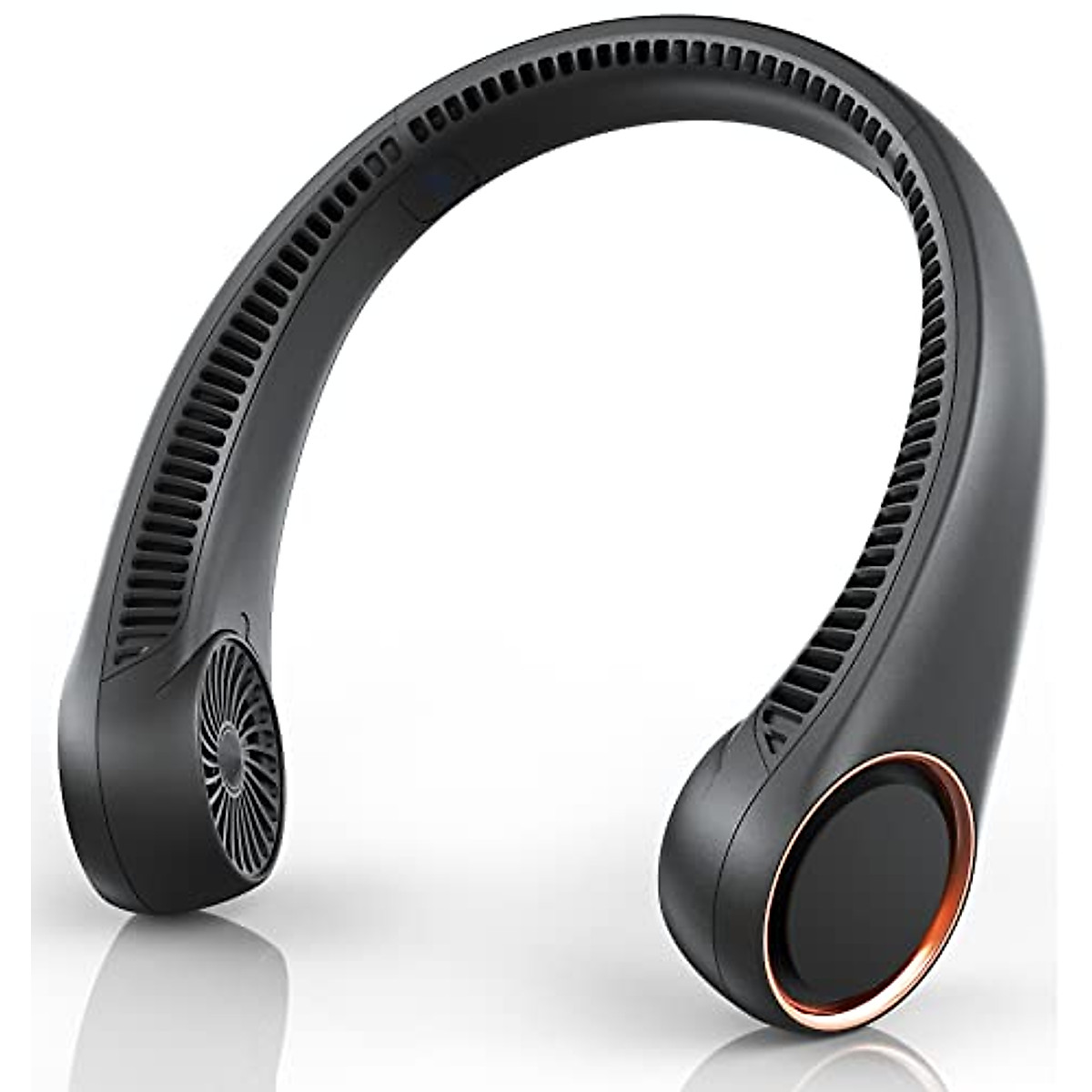 FrSara Neck Fan, Bladeless Portable Neck Fan, Adjustable, 360° Cooling,Super Quiet, No Blade Fan Design, No Hair Twisting, Even Air Volume On Both Sides, Non-Slip, Short Charging, Long Use Time