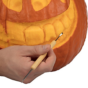 Pumpkin Carving Kit (21 Tool Set) w 11 Double Sided Pieces - Halloween Professional Sculpting, Cutting and Carving Knife Supplies for Fall Jack-O-Lanterns, Pumpkins, Decorations for Kids and Adults