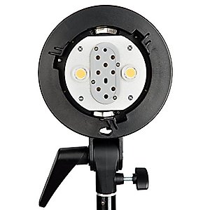 Godox AD-B2 Dual Power Twin Head Bowens Mount to Install 2 Godox AD200 or AD200 Pro Pocket Flash or Flashpoint eVOLV 200 TTL Modular Strobe Light Together to Achieve 400W Power Output