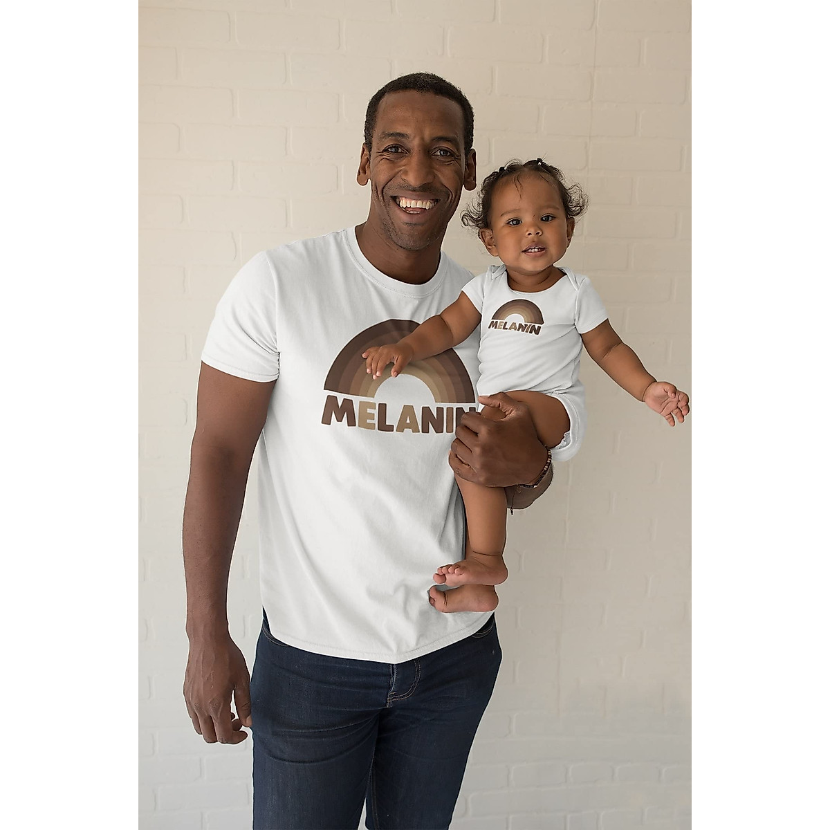 Melanin Rainbow Black History Pride Infant and Toddler Baby Romper Bodysuit Black 6M