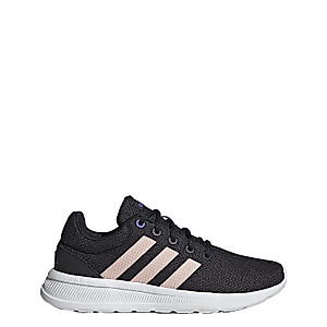adidas Women's Lite Racer CLN 2.0 Running Shoe, Black/Vapour Pink/Sonic Ink, 8.5