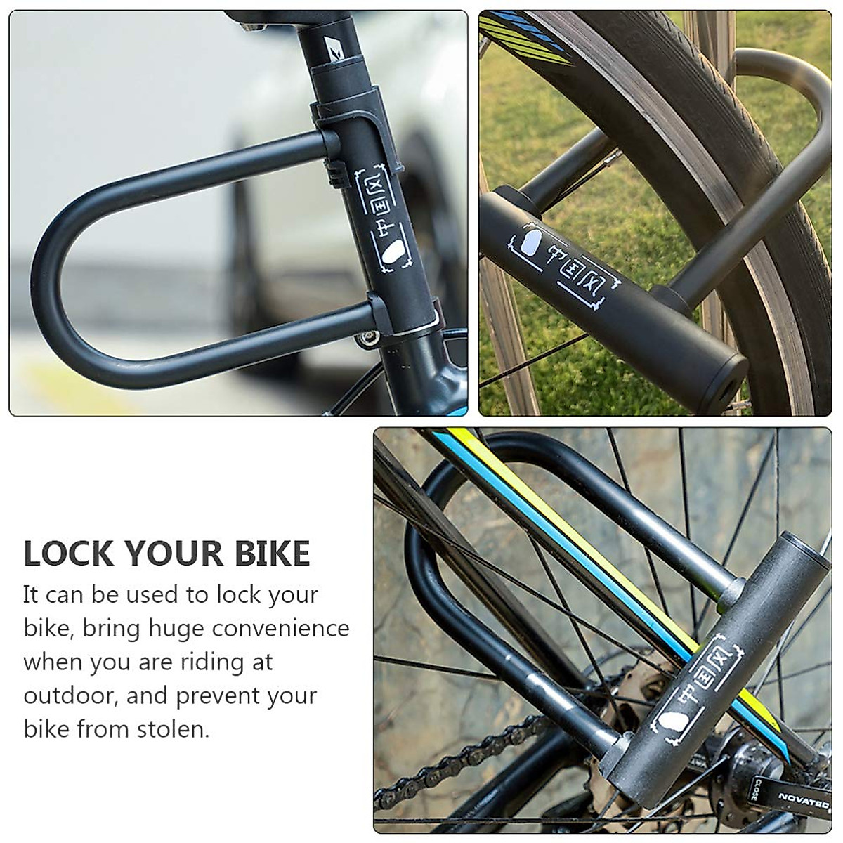 U-lock Bike Lock Shackle Bike u Lock Bike u Shackle U Lock for Bike Road Bike Lock Bike Key Lock Mountain Bike Lock Bike Secure Lock