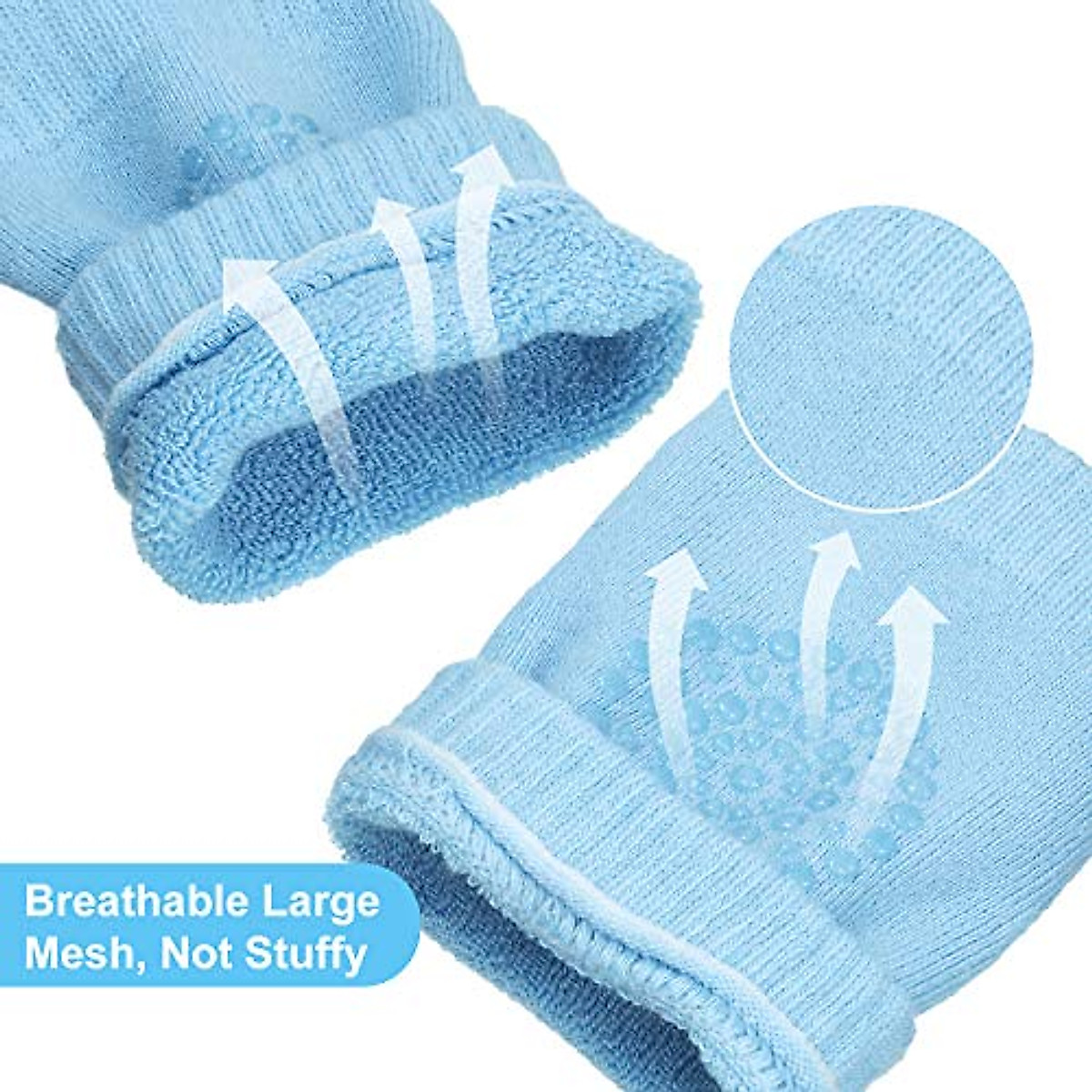 12 Pairs Baby Crawling Anti-Slip Knee Pads Unisex Toddler Knee Protector for Baby Kids