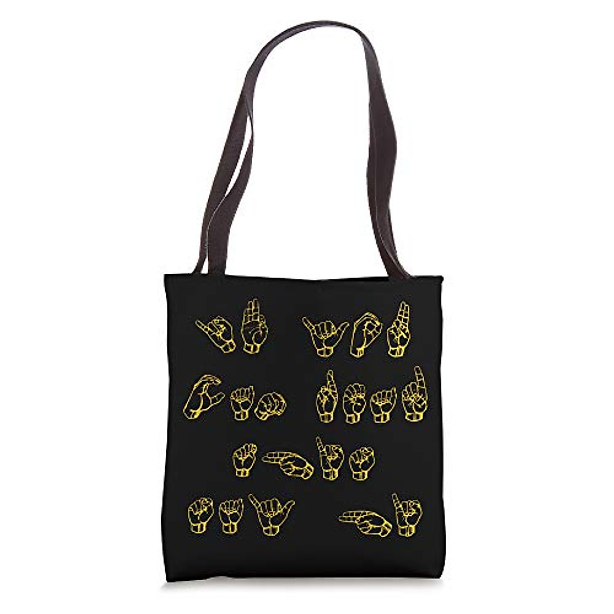 ASL American Sign Language Gift Interpreters Tote Bag