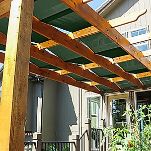 COARBOR 6'x50' Outdoor Shade Fabric Cloth Material Roll for DIY Pergola Cover Carport Patio Deck Backyard Garden Plant Shade Cover Yard Balcony Privacy Shade Screen Green