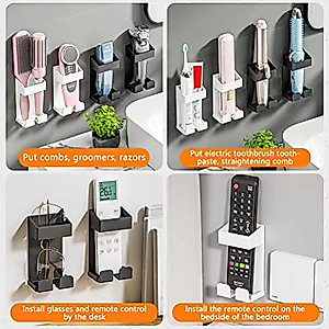 OHEPFD Metal Curling Iron Holder Stainless Steel Metal Hair Tool Holder Ironing Board Hanger Wall Mount Shelves Holder Bathroom Shelf Rack