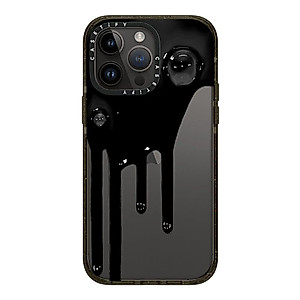 CASETiFY Impact iPhone 14 Pro Max Case [4X Military Grade Drop Tested / 8.2ft Drop Protection] - Black DRIP - Glossy Black