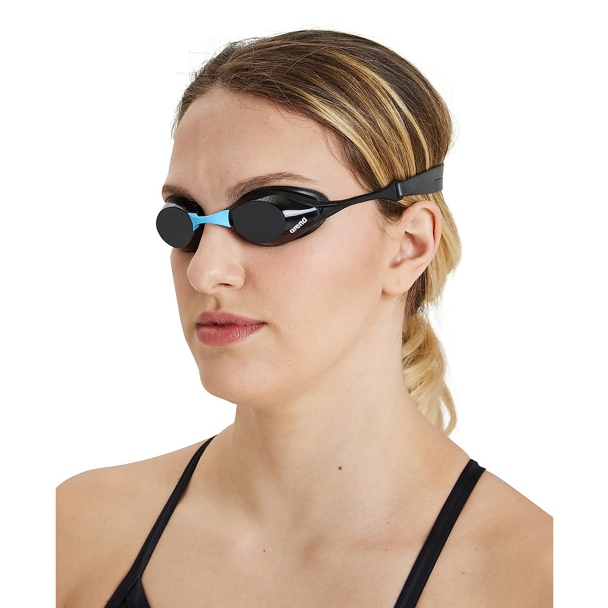 Arena Cobra Mirror and Non-Mirror Swim Goggles for Men and Women,Light Blue / Blue