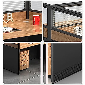 REHOOF 47.2x23.6 inch Executive Desk, Large Office Computer Desk with Thicken Frame, Modern Simple Workstation Business Furniture for Home Office, (Color : C+File Cabinet)