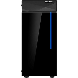 GIGABYTE C200 Glass - Black Mid Tower PC Gaming Case, Tempered Glass, PSU Shroud (GB-C200G)