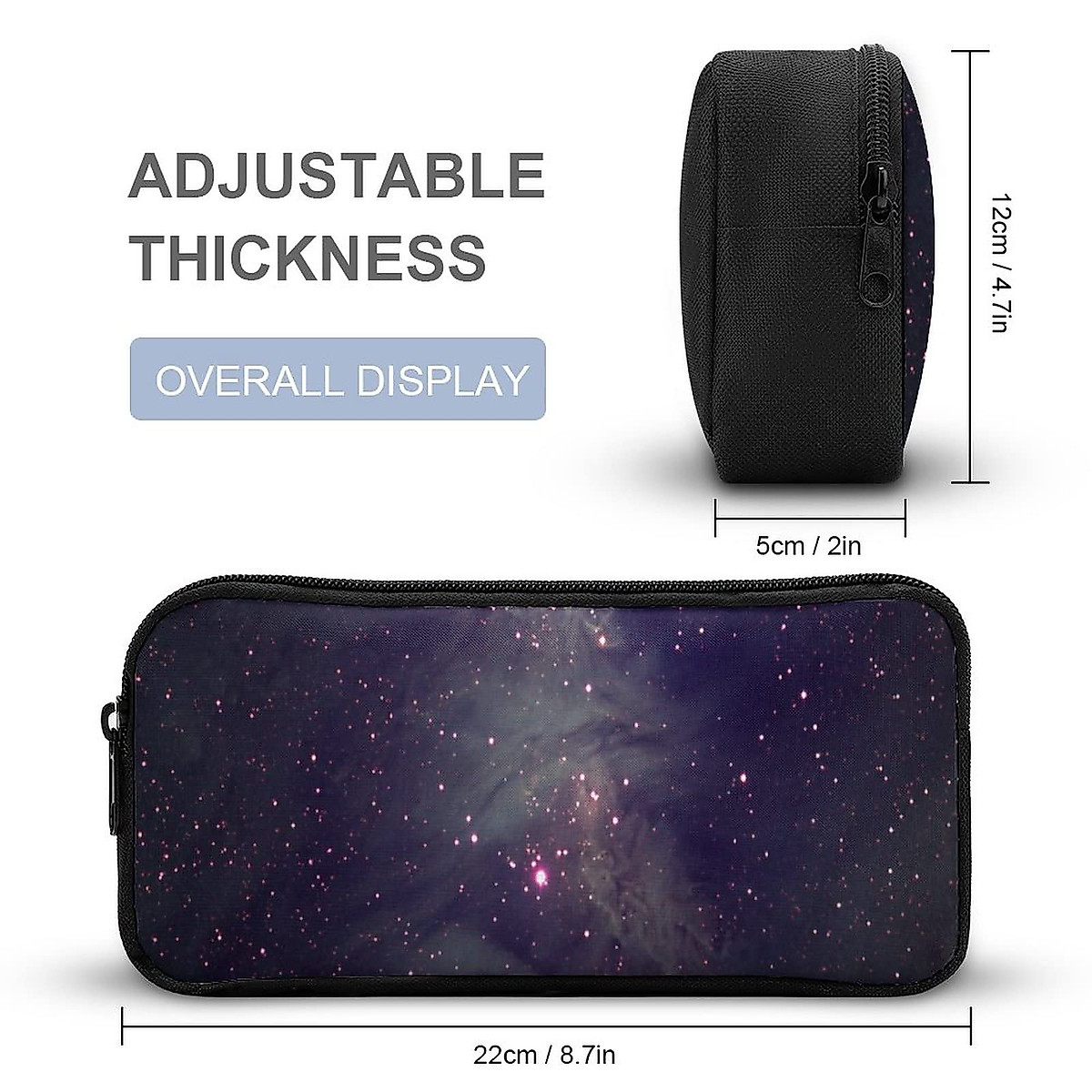 Universe Galaxy Pencil Case Stationery Pen Pouch Portable Makeup Storage Bag Organizer Gift