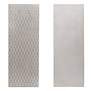 Trend Diamond Sharpening Stone Kit, 8 x 3 Inch Double Sided (300/1000 Grit) Bench Stone with Pouch, Cleaning Block & Non-Slip Mat, DWS/CP8/FC