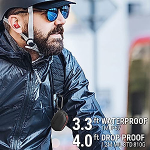 Catalyst Waterproof Protective Case for The New Beats Studio Buds, with Premium Carabiner Hook, Wireless Earphone Protective Sleeve Cover for Studio Buds Charging Box (Black)