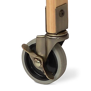 Child Craft Evacuation Casters for Bristol Crib, Antique Brass, 4 Inch