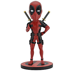 NECA Marvel Head Knocker Deadpool Classic Toy Multi-colored, 8 inches