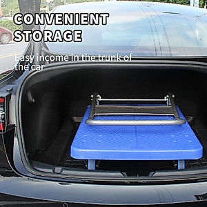 TAGEPOR Folding Platform Truck Push Cart Pull Heavy Duty Flatbed Cart （35.23 * 23.42in） Load 880lbs Handtruck