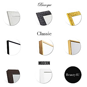 Beauty4U Full Length Mirror Wall Mirror Full Body Dressing Mirror Wall Mounted Hanging for Dorm Home, 50"x 14", White