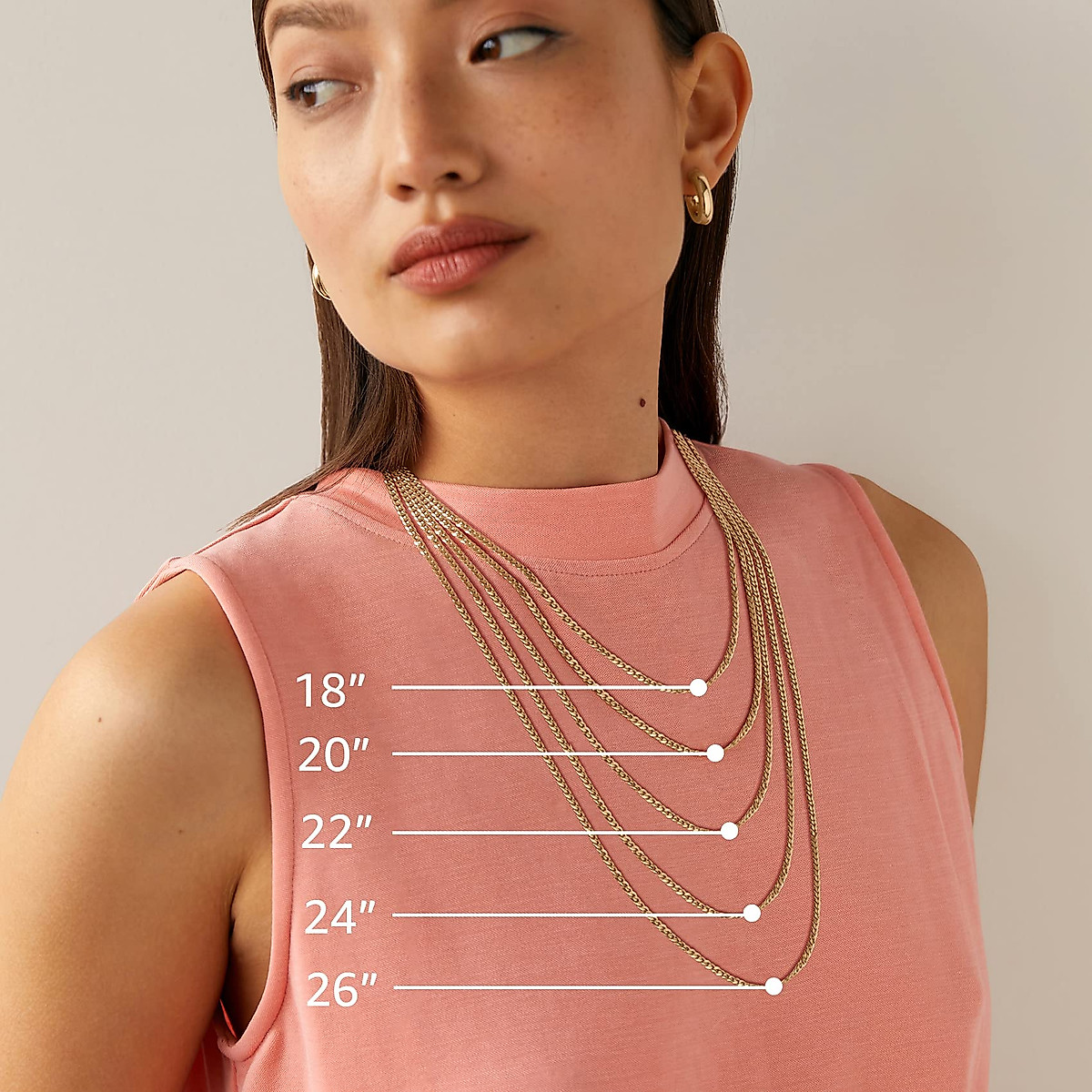 PAVOI Italian Solid 925 Sterling Silver, 22K Gold Plated, 3mm Italian Diamond-Cut Curb Link Chain Necklace for Men and Women, MADE IN ITALY (18, Yellow Gold)