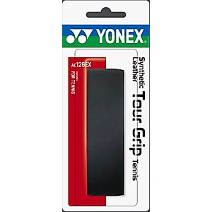 YONEX Synthetic Leather Tour Grip Tennis Replacement Grip (Black)