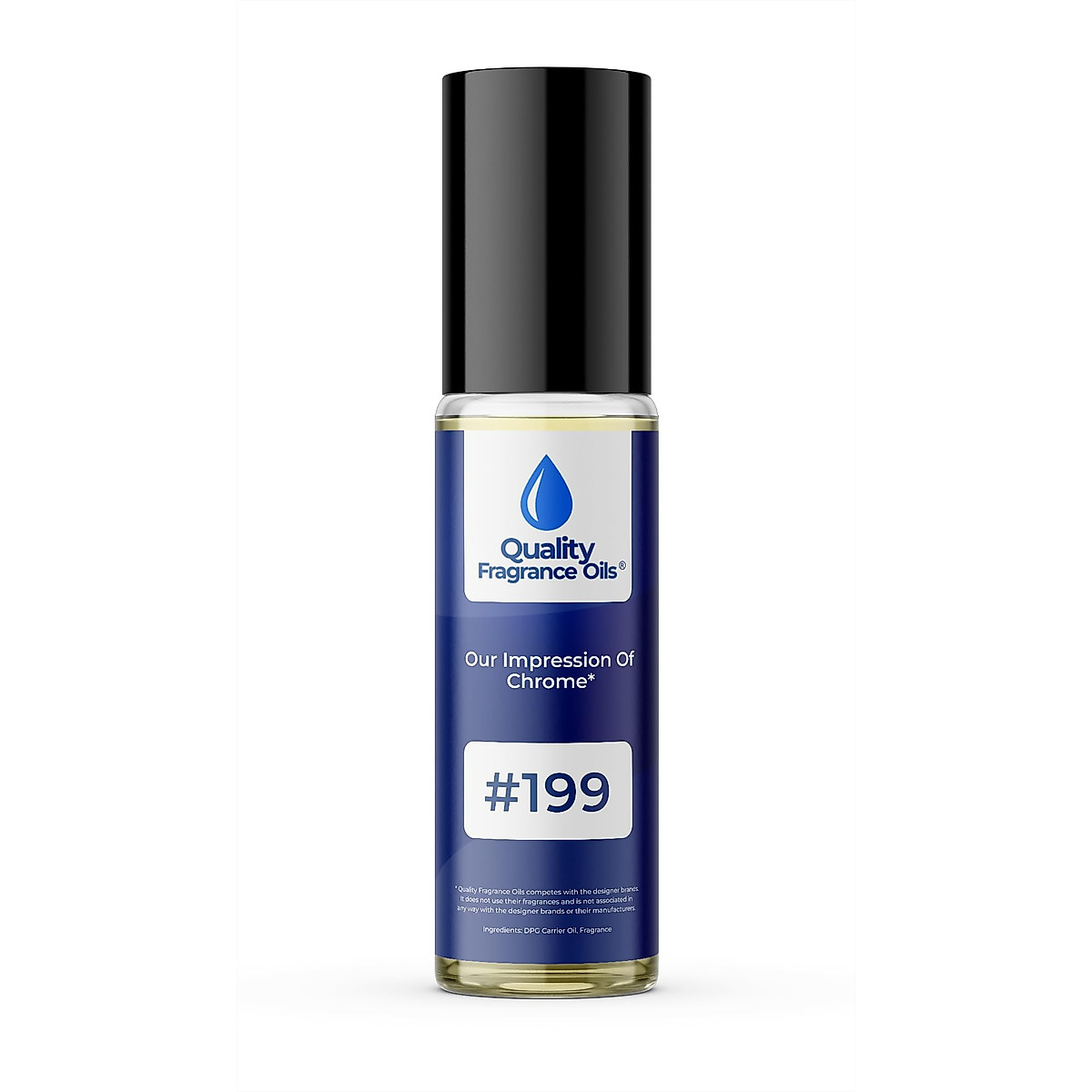 Quality Fragrance Oils' Impression #199, Generic Fragrance Compatible with Chrome (10ml Roll On)