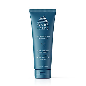 Oars + Alps Face Moisturizer and Eye Cream, Valentines Gifts for Him, Hydrates Skin with Shea Butter and Jojoba Oil, Anti Aging, Vegan and Gluten Free