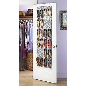 Whitmor Over the Door Shoe Bag 24 Pocket