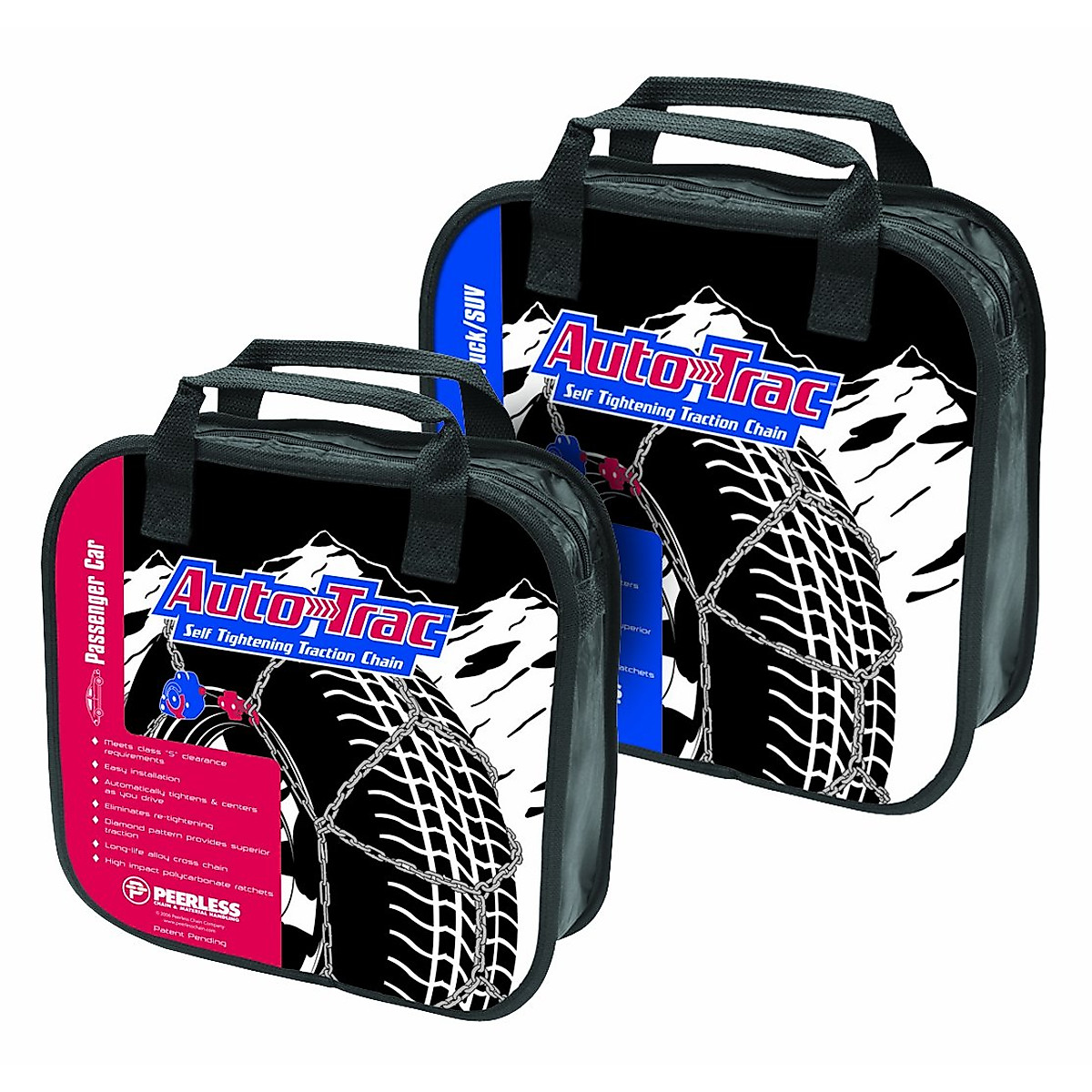SCC Peerless 0232105 Auto-Trac Light Truck/SUV Tire Traction Chain - 2 Count (Pack of 1)