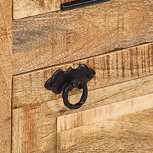 QJBSAVVA 4-Layer Shoe Cabinet with Drawer Solid Rough Mango Wood,Shoe Rack Organizer Closet Show Rack Shoe Bench Closet Shelf Suitable for doorways, Front Rooms, bedrooms