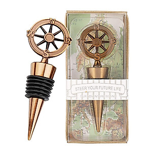 2 Pcs Wine Stopper Decorative Stainless Steel Wine Bottle Stoppers Keep Wine Fresh Sealing, With Gift Box, Wedding Gifts Souvenirs For Coming Guests (Silver)