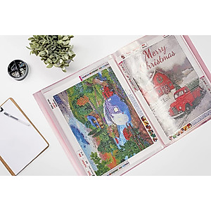 A3 Diamond Painting Storage Book, NIHO-JIUMA 40 Pages Diamond Art Portfolio Painting Storage Book, Suitable for 30X40cm/12x16 Inches diamond art