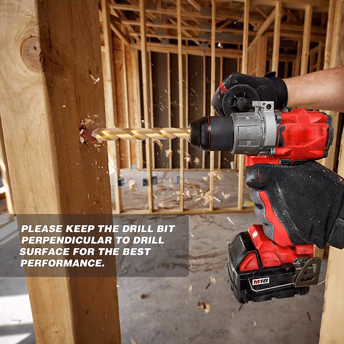 CRAFTZONE 29PC Titanium Nitride Coated High Speed Steel Metal Drill BIT Set, 135° Split Point, 1/16" - 1/2" for Wood, Plastic, Aluminum Alloy, Metal with Storage Case