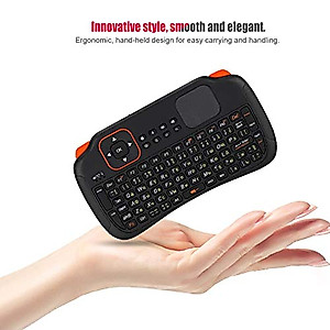 Bewinner Mini Wireless Keyboard, 83-Key QWERTY Keyboard Ergonomic Hand-held High-Sensitivity for PC for Android/Google TV Box for PS3 HTPC/IPTV, Excel