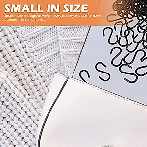 MAGICLULU 100pcs Small S Hook Pack Heavy Duty S Hanger Hook for Kitchenware Spoons Pans Pots Utensils Clothes Bags Plants