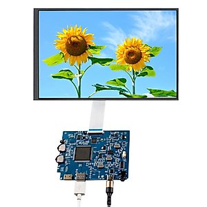 VSDISPLAY 10.1 Inch 1280x800 IPS LCD Screen with Mini HD-MI USB LCD Controller Board VS-TY266H-V837,Supports Image Rotation,for Phone/PC/Laptop/Computer Extended Display Panel