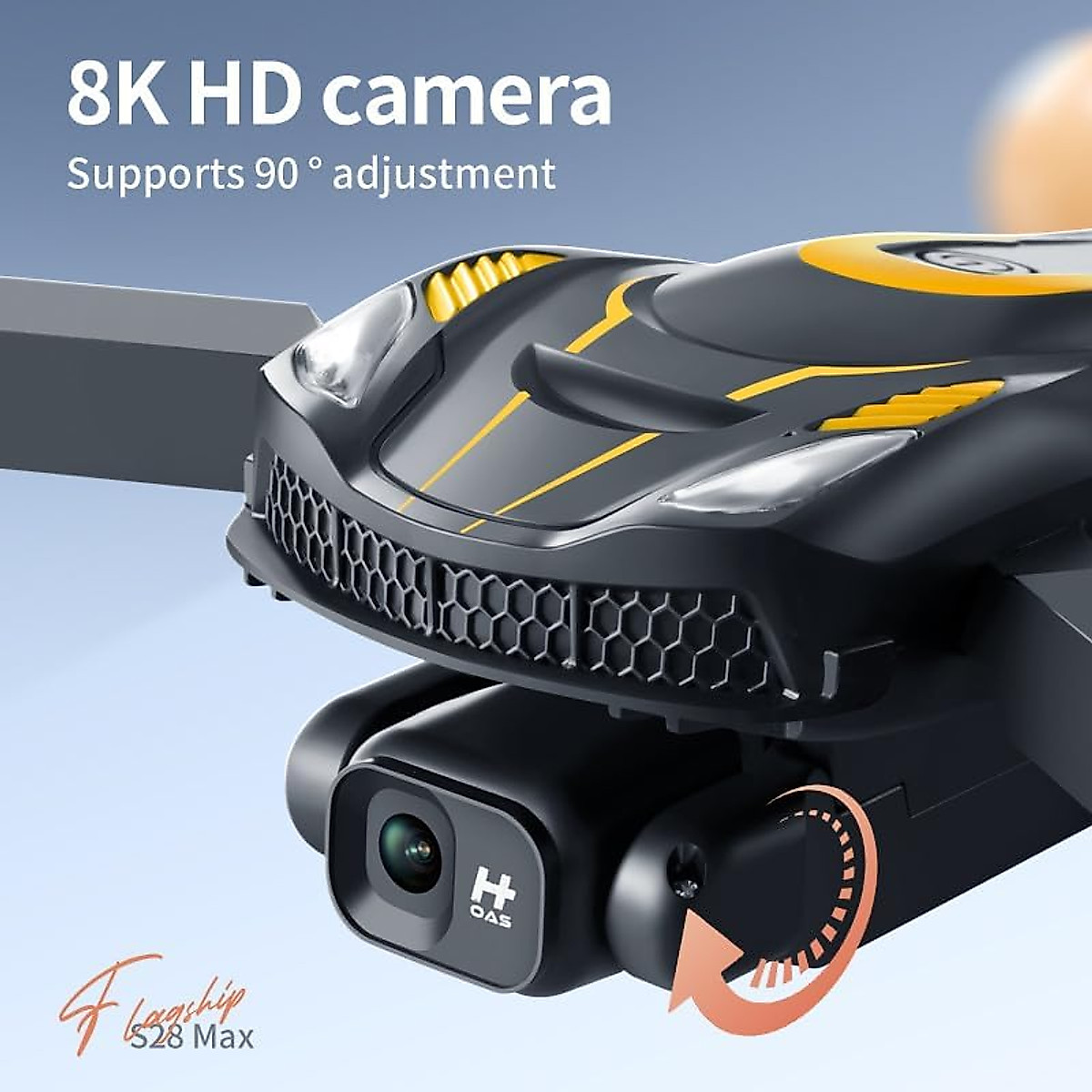 RKSTD Adult Kids Dual Camera Drone, HD FPV Camera Mini RC Quadcopter Toy, Altitude Hold, Track Flight, Gravity Sensing, Headless Mode, Holiday Gift For Beginners