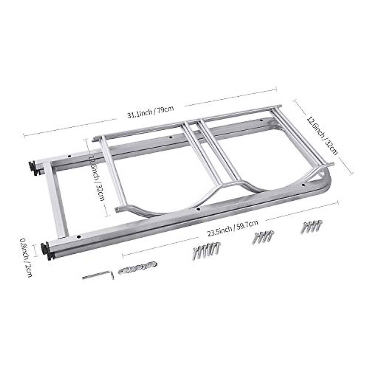 Ationgle 5 Gallon Water Cooler Jug Rack for 6 Bottles, 3-Tier Detachable Water Bottle Holder Heavy Duty Q235 Carbon Steel Water Jug Organizer with Floor Protection for Kitchen Office Home