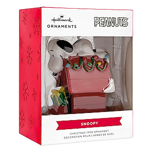 Hallmark Peanuts Snoopy on Holiday Doghouse Christmas Ornament