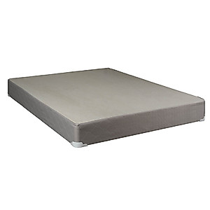 Continental Sleep 8-Inch Easy Wood Box Spring with Simple Assembly, Full, White