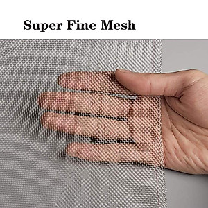 KISKIS 304 Stainless Steel Woven Wire Mesh, Wire Mesh Window Screen Mesh, Prevent Mouse Mice Snakes Hornets Rodents Entering,Easy to Cut and Install,120X300CM47X118INCH