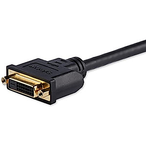 StarTech.com HDMI Male to DVI Female Adapter - 8in - 1080p DVI-D Gender Changer Cable (HDDVIMF8IN)