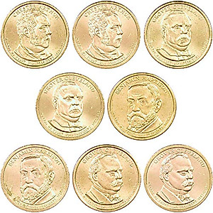 2012 P&D Presidential Dollar 8 Coin Set BU Uncirculated Mint State $1